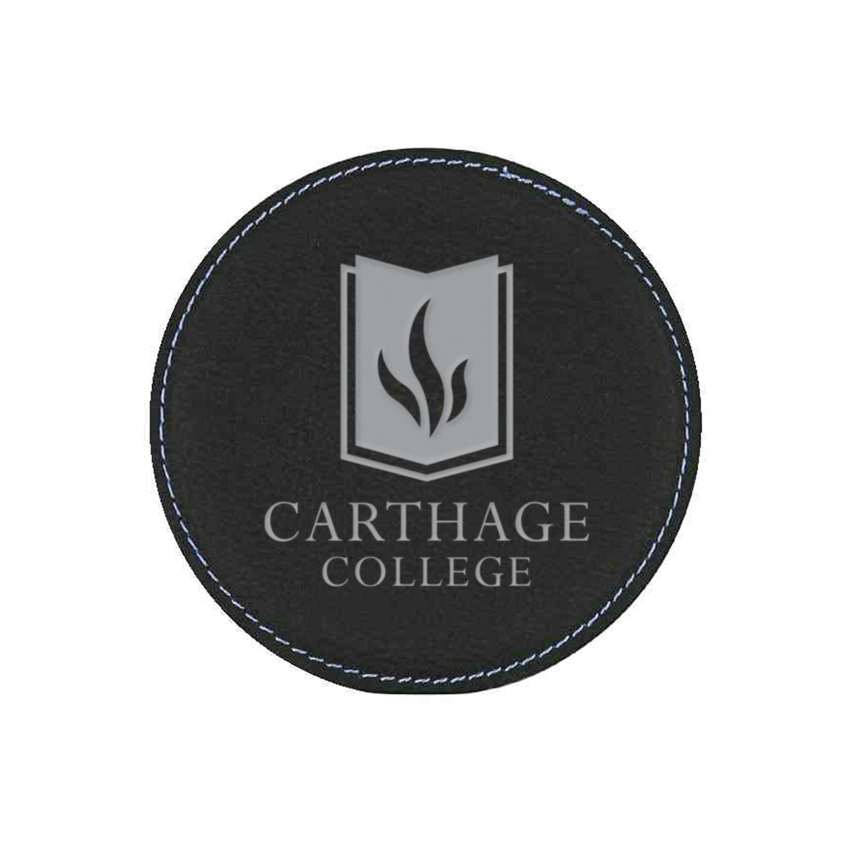 Laramie Round Coaster | Black – Carthage College Campus Store